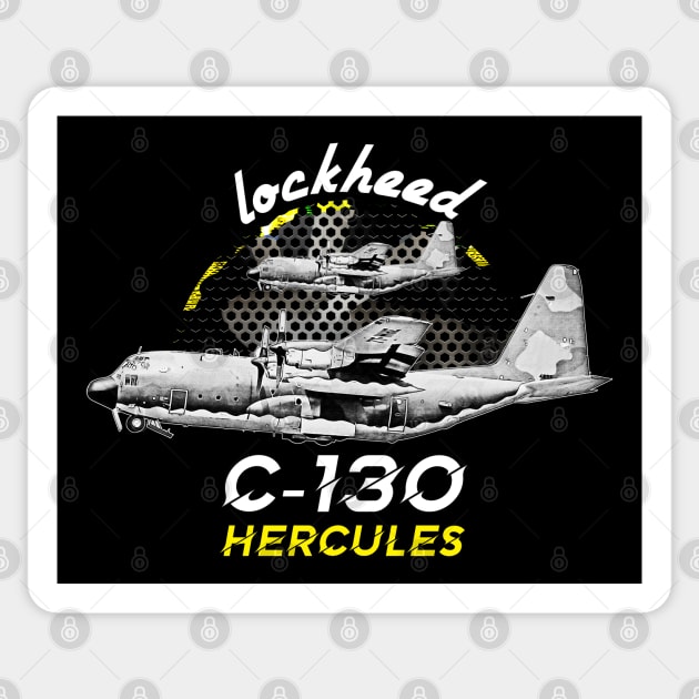 Lockheed C-130 Hercules - Lockheed C 130 Hercules Vintage Aircraf - Sticker | TeePublic